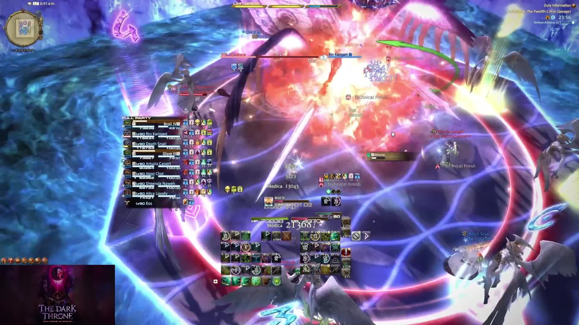 【FF14】速报P12S门神 麻将+AOE通过 (Team DN)-白谷池千-白谷池千-哔哩哔哩视频