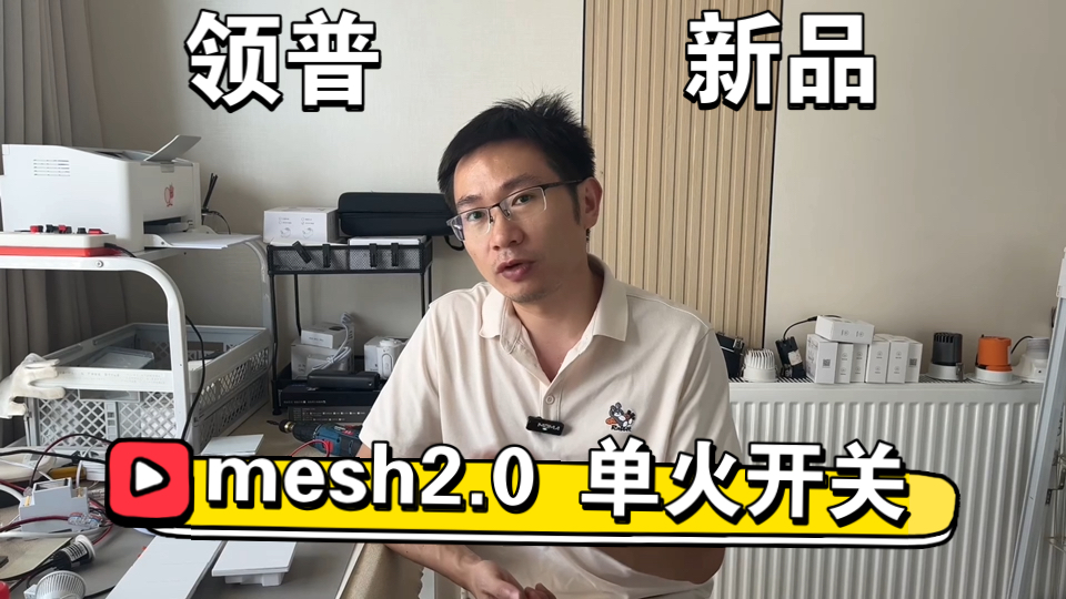 领普新款单火开关 mesh2.0，E3s 单火版，新增四键零火版，单火开关如何不闪灯-晓和HA-晓和HA-哔哩哔哩视频