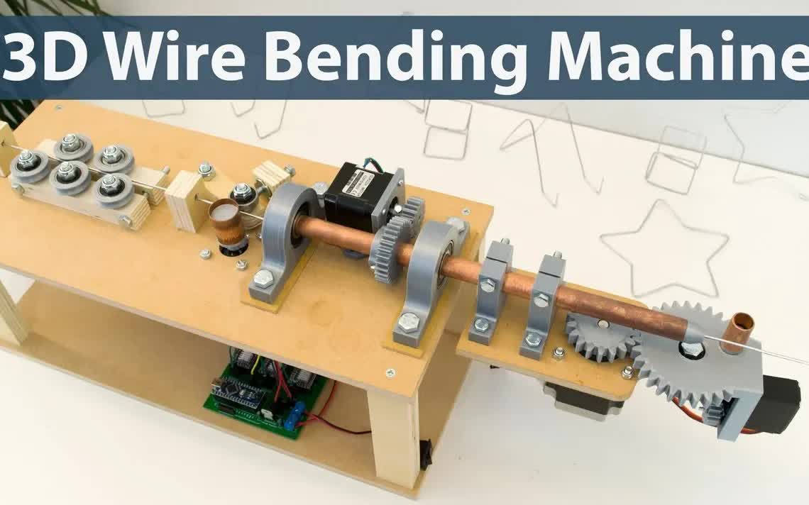 Arduino 3D Wire Bending Machine_哔哩哔哩_bilibili