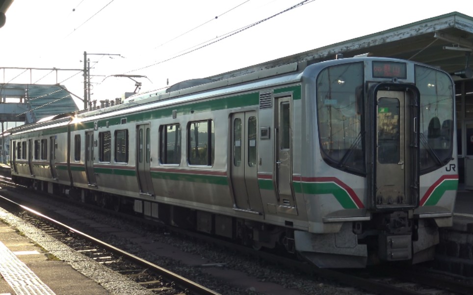 【4K】【非電力化計画区間】JR磐越西線E721系電車(三菱IGBT-VVVF)、GV-E400系電気式気動車到着・発車シーン集+乗車動画 喜多方駅_哔哩哔哩_bilibili