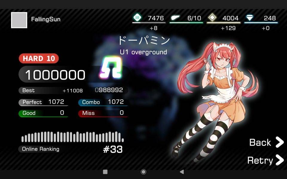 【Dynamite】【Hard10 Ω】 ドーバミン——U1 overground played by FallingSun_哔哩哔哩_bilibili