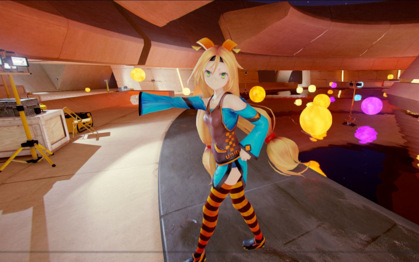 Unity3D实现MMD功能测试 写实版场景配Unity娘，教程稍后放出_哔哩哔哩_bilibili