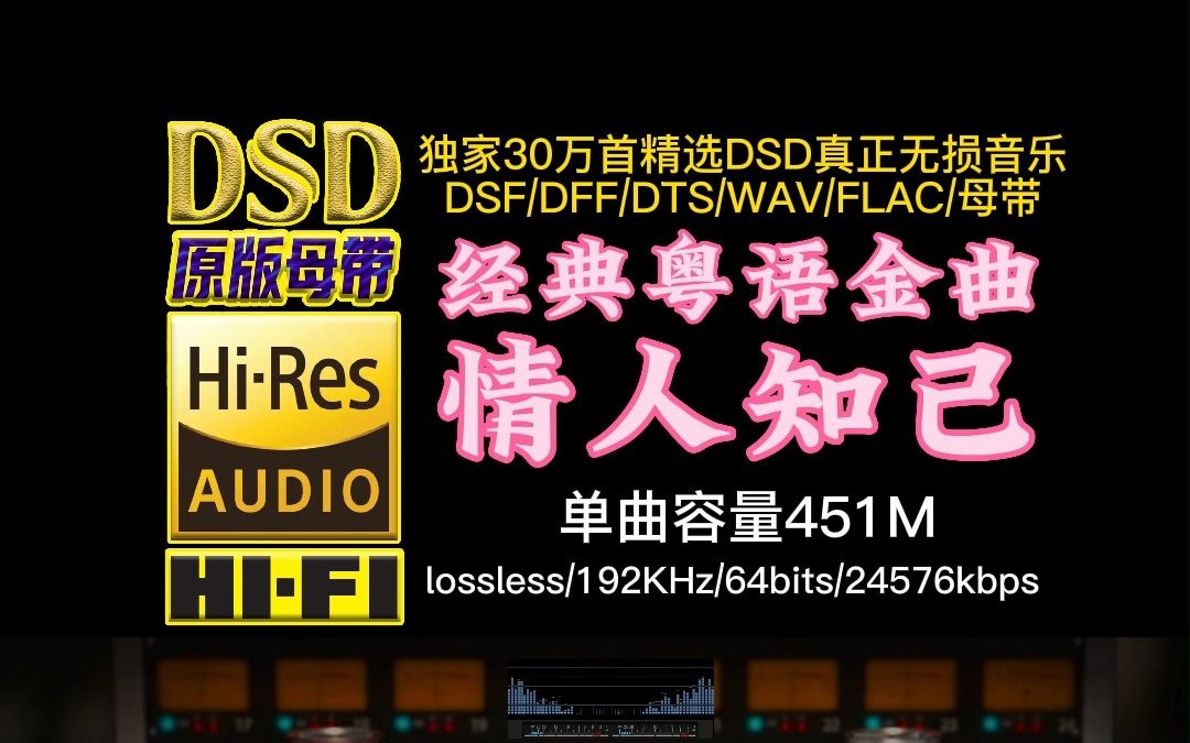 实至名归的经典粤语金曲，叶倩文《情人知己》DSD完整版【30万首精选真正DSD无损HIFI音乐，百万调音师制作】-昂粒派滋666-叶倩文-哔哩哔哩视频