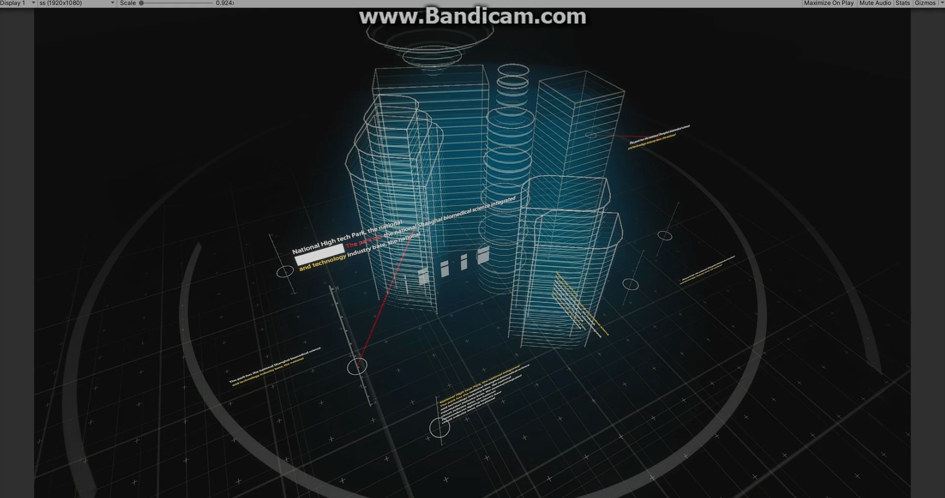 Unity HDRP全息数字城市特效，效果展示_哔哩哔哩_bilibili