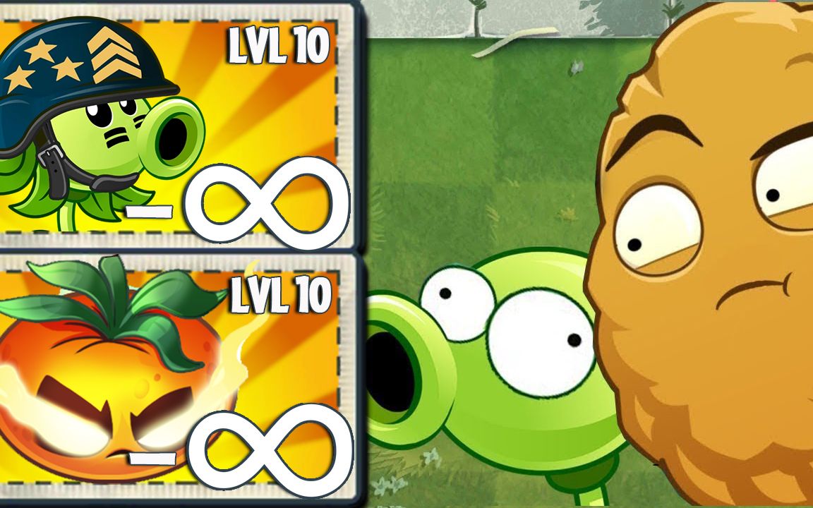 PvZ 2 无限强化 - 每个植物最高等级 对抗 50 个现代全明星僵尸-MSGames-MSGames-哔哩哔哩视频