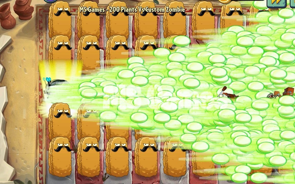 PvZ 2 Challenge 200 Plants Max Level Vs 5 Brickhead Zombies 5x40000