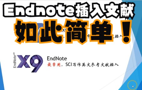 985博后大师兄教你使用Endnote插入参考文献#1~-做科研的大师兄-做科研的大师兄-哔哩哔哩视频