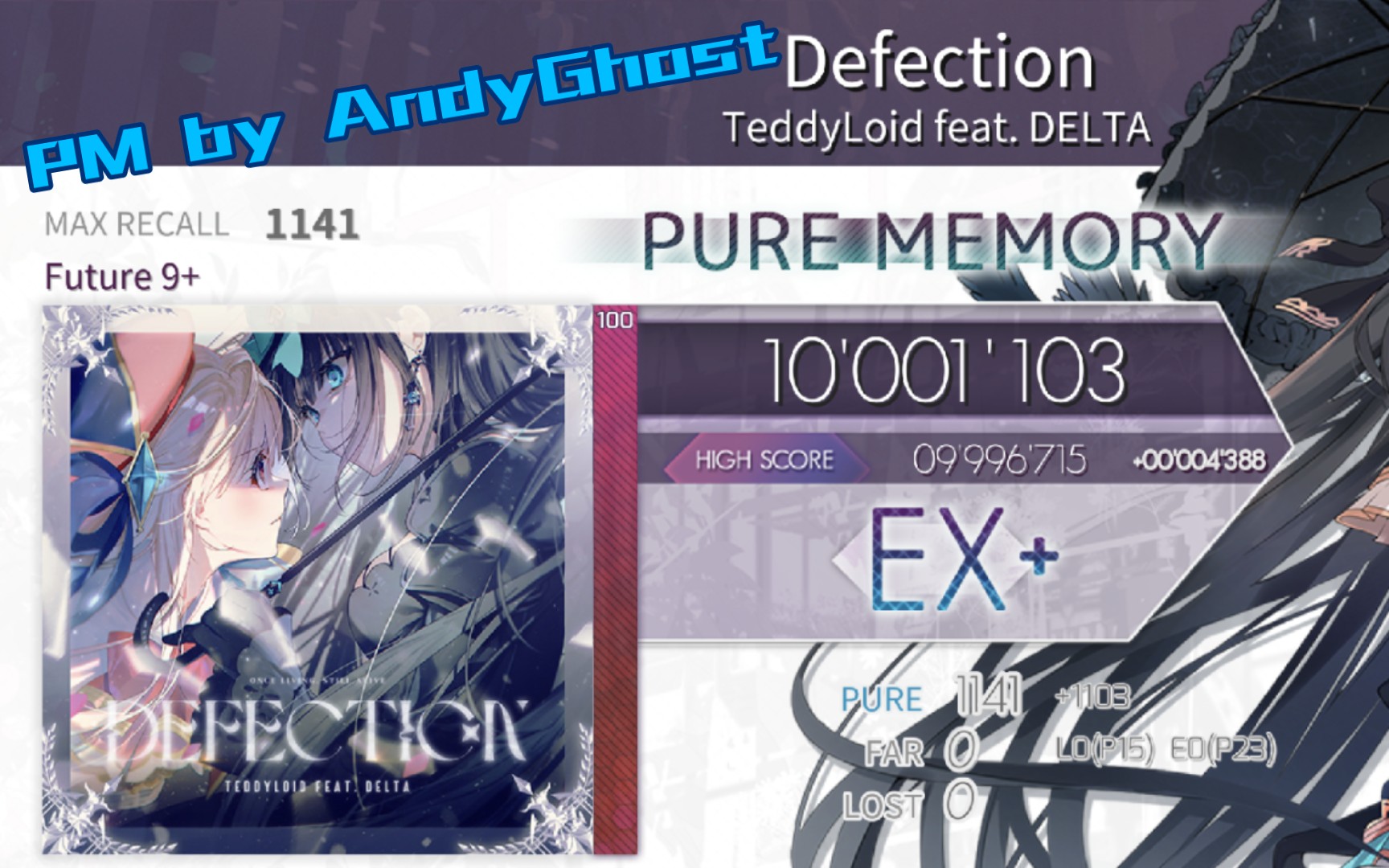 [Arcaea]Defection ftr9+ PM