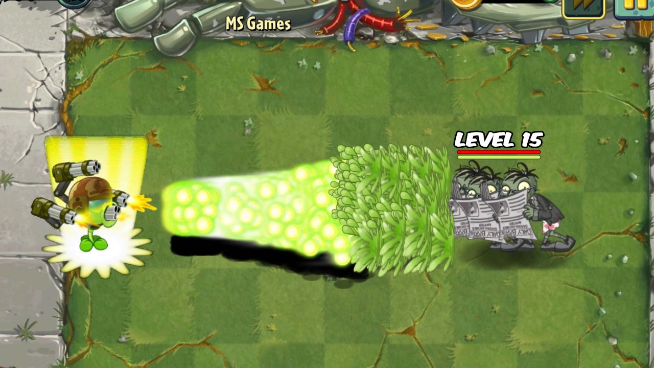 有多少植物能够打败5个15级的报纸僵尸 - PvZ 2-MSGames-MSGames-哔哩哔哩视频
