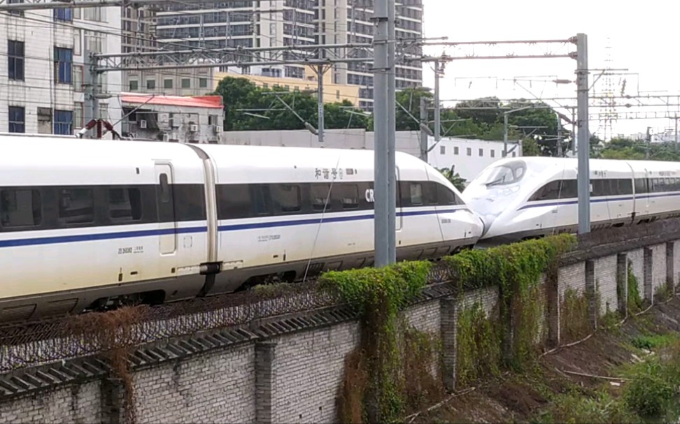 2021年7月22日，G2916(深圳北站-南宁东站)广州南站出站。本务宁局南宁段CRH380A-2906+2878。