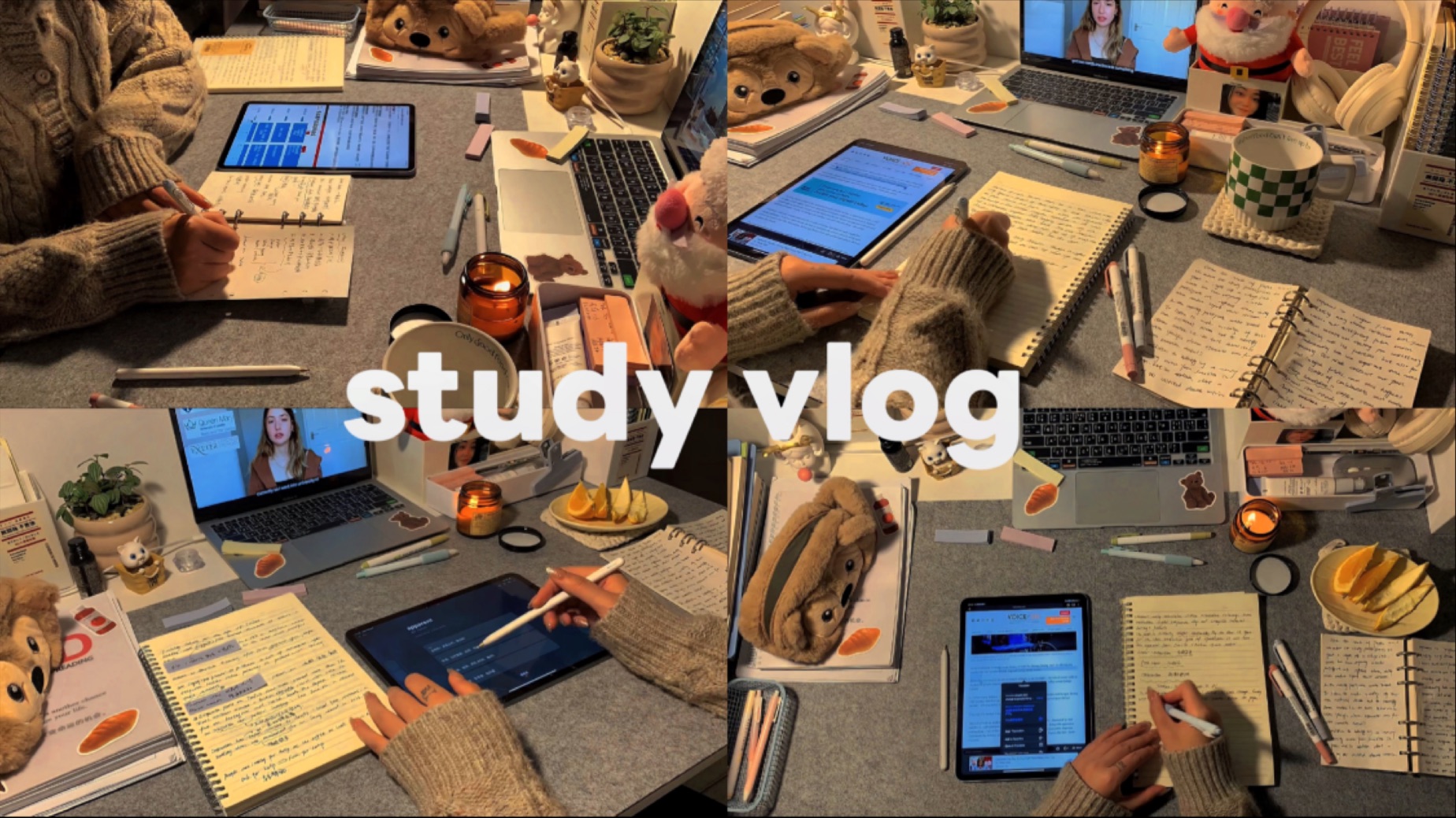 study vlog·宅家日常💭沉浸式学习🎧·纯动力-Joy芭尼-Joy芭尼-哔哩哔哩视频