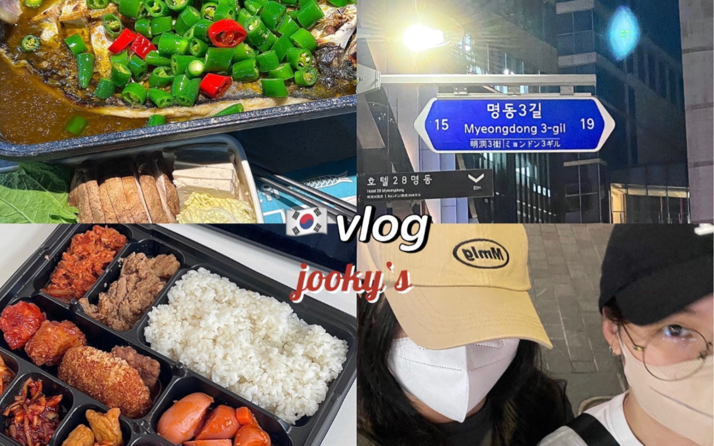 韩国vlog｜行李还没收拾就去明洞吃烤鱼的一天(´･Д･)」-爱吃泡菜炒饭的jooky-爱吃泡菜炒饭的jooky-哔哩哔哩视频