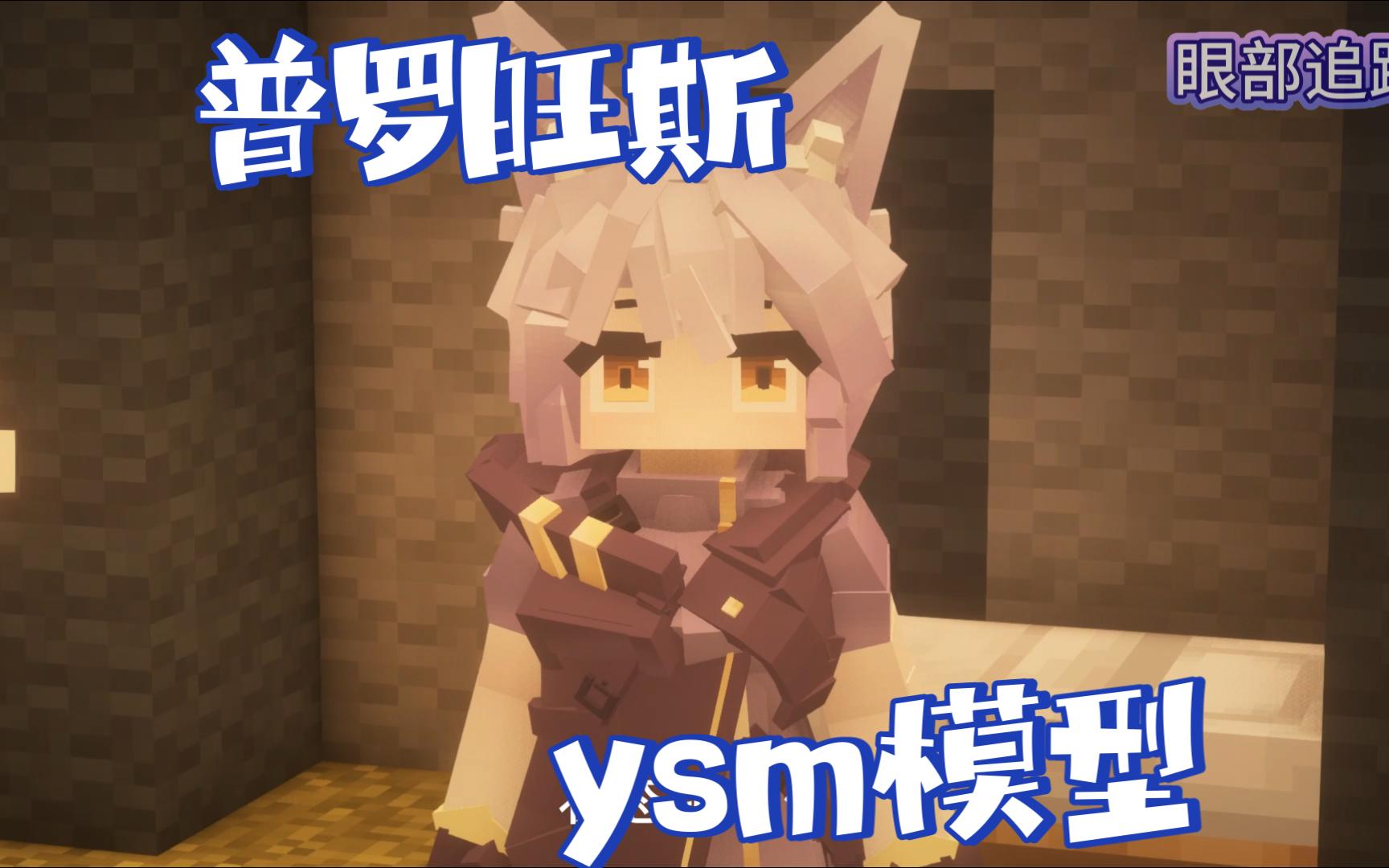 明日方舟 × 我的世界 【YSM模型展示】又帅又可爱的普罗旺斯来啦！--夜星---夜星--哔哩哔哩视频