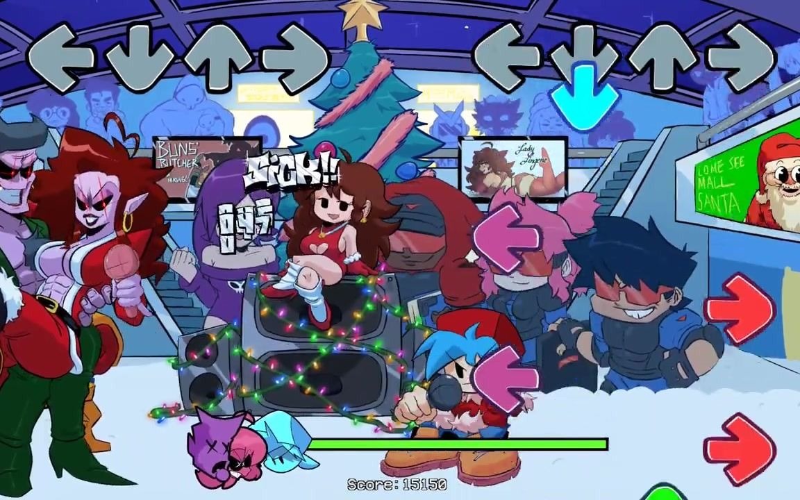 FNF HD - Week 5 Update FULL WEEK + Date Night【没想到HD版更新了】_哔哩哔哩bilibili