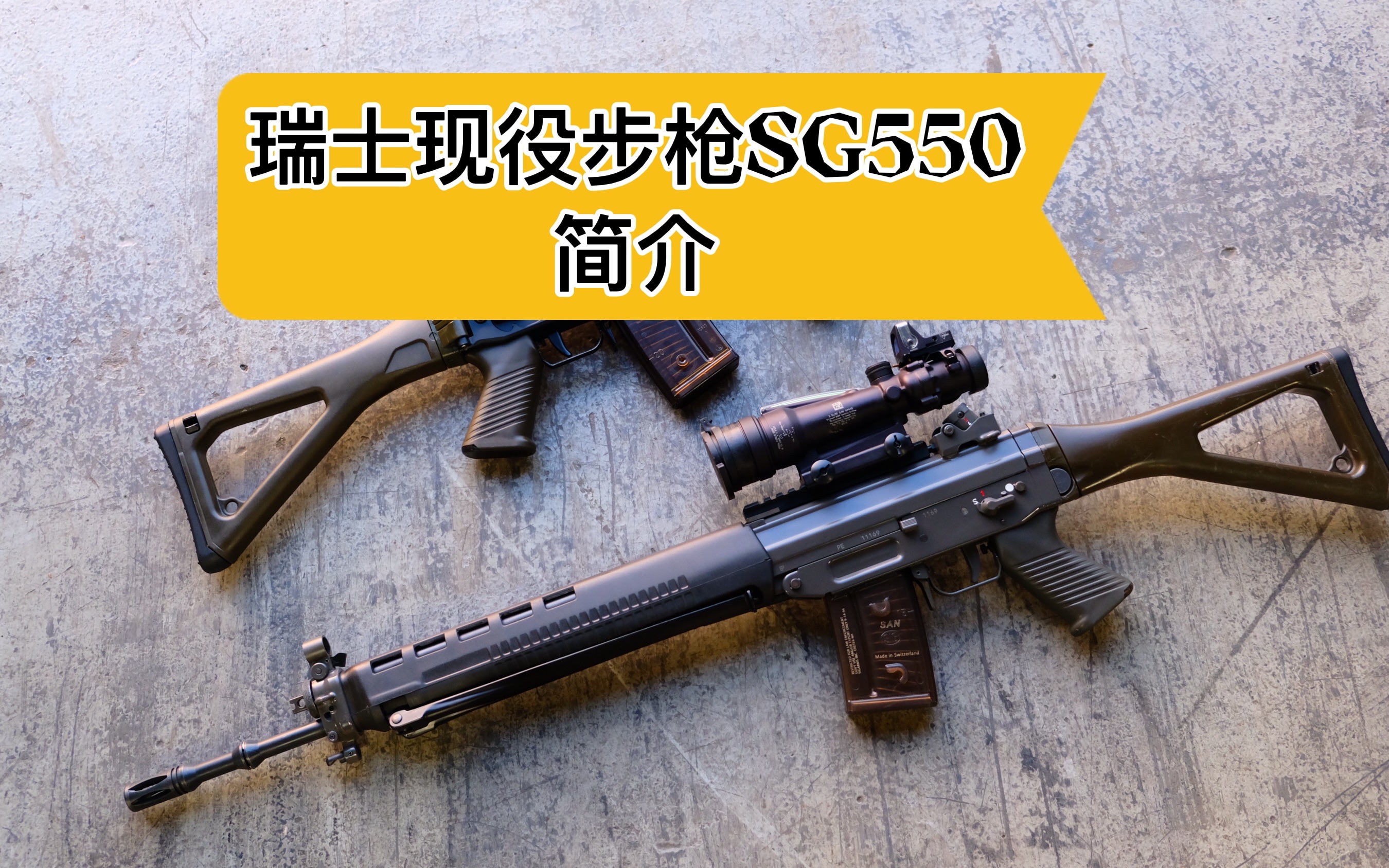 闲聊瑞士军队现役步枪-SIG SG550步枪 SIG550_哔哩哔哩_bilibili