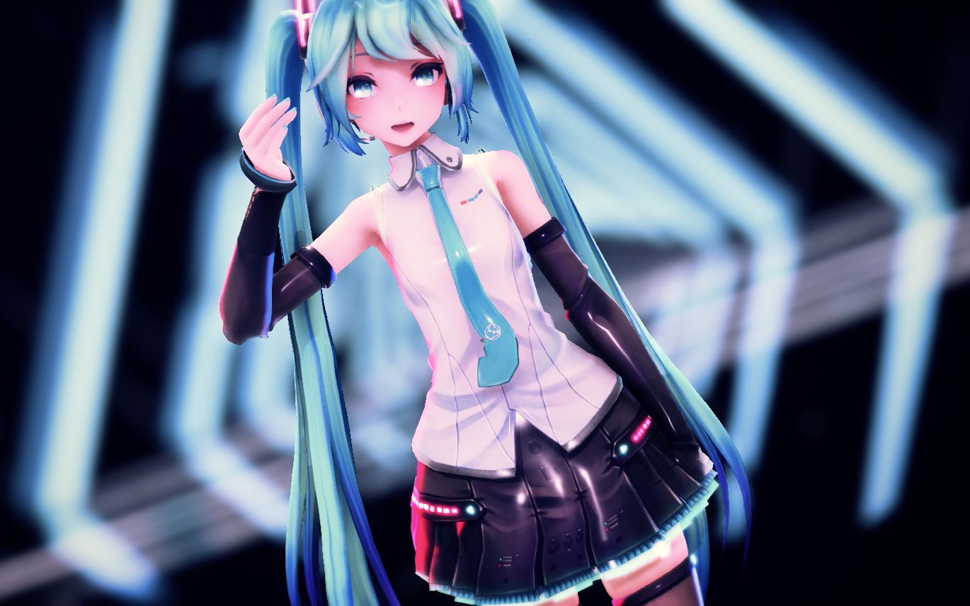 【MMD】Tda式V4X初音ミク【ヒビカセ (让其响彻)】_哔哩哔哩_bilibili
