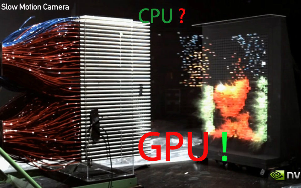 爆炸演示CPU与GPU的区别_哔哩哔哩_bilibili