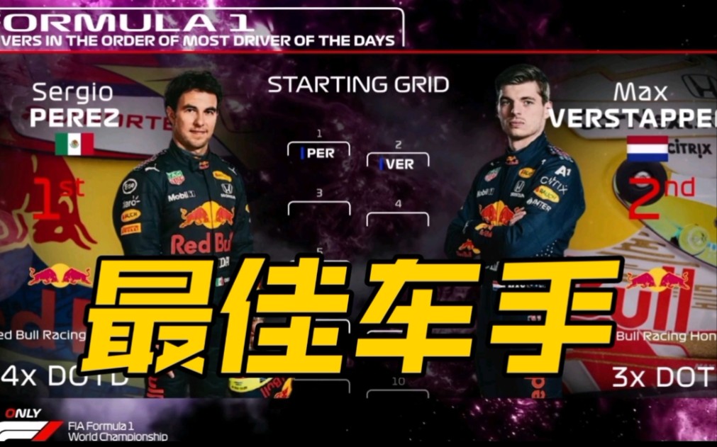 【F1发车格】21赛季获得全场MVP车手发车格_哔哩哔哩_bilibili