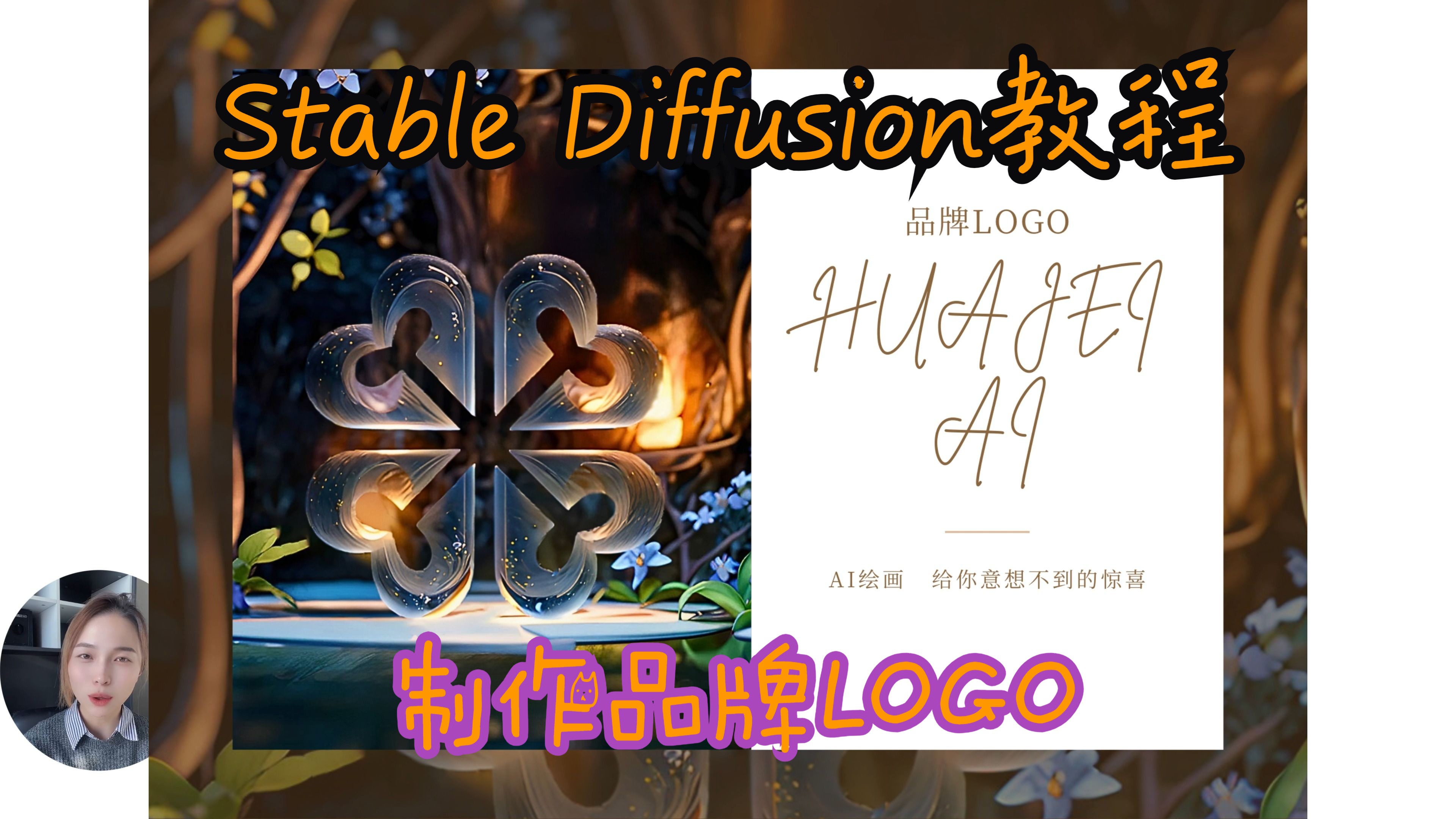 Stable Diffusion教程 一分钟学会如何制作品牌LOGO （实战教程）-画无界-画无界-哔哩哔哩视频