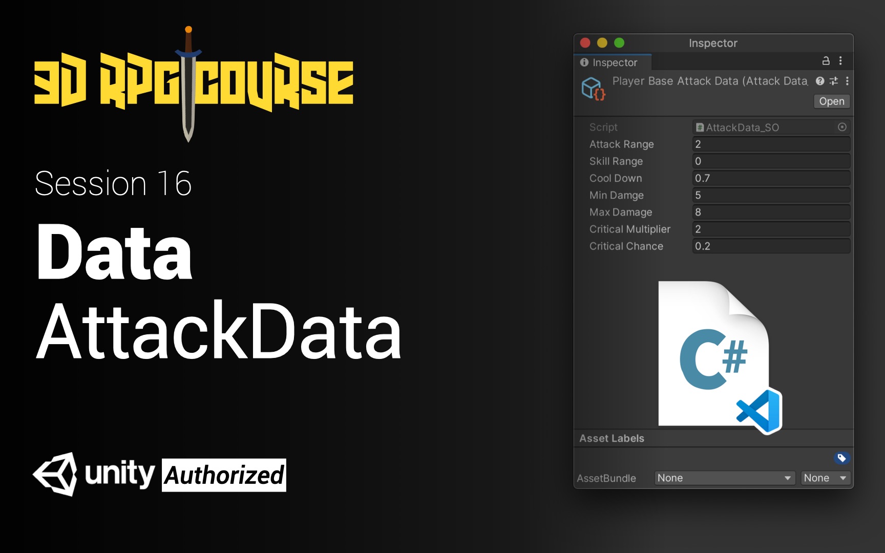 Unity3D游戏开发教程|Core核心功能16:AttackData 攻击属性_哔哩哔哩_bilibili