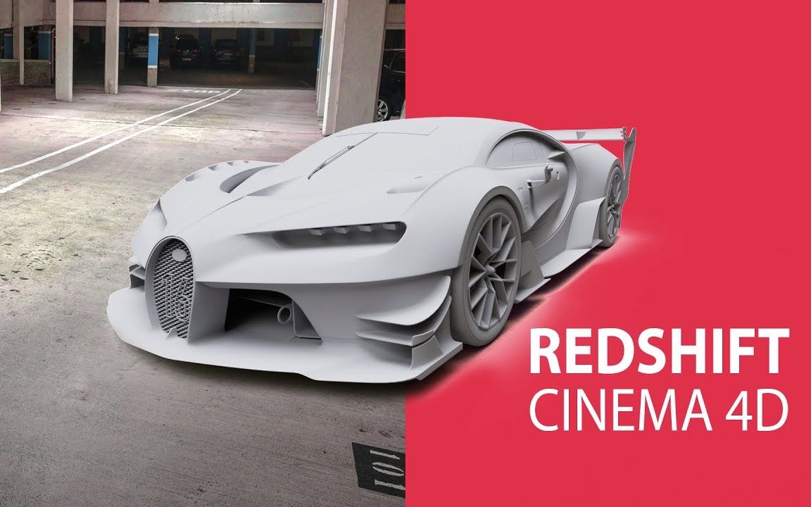 Redshift & C4D如何在真实场景中添加汽车模型_哔哩哔哩_bilibili