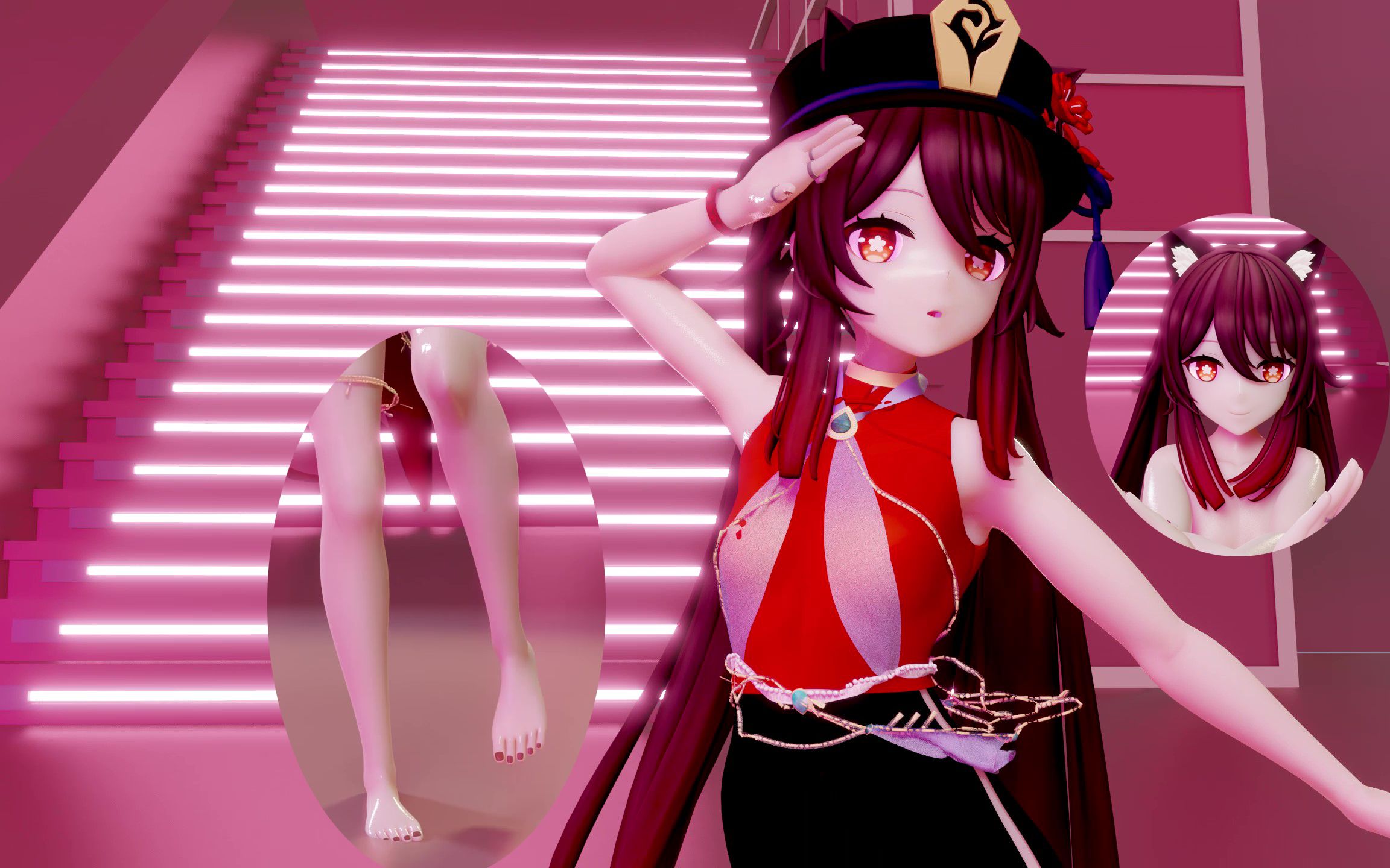 【Ai胡桃翻唱/mmd】粉粉嫩嫩小胡桃（极乐净土）-易蒙official-易蒙official-哔哩哔哩视频