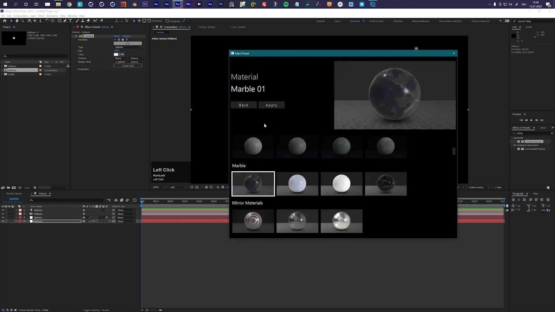 AE插件-轻松创建流畅复杂3D图形动画插件AEscripts Helium使用教程，一款类似E3D三维模型插件_哔哩哔哩_bilibili
