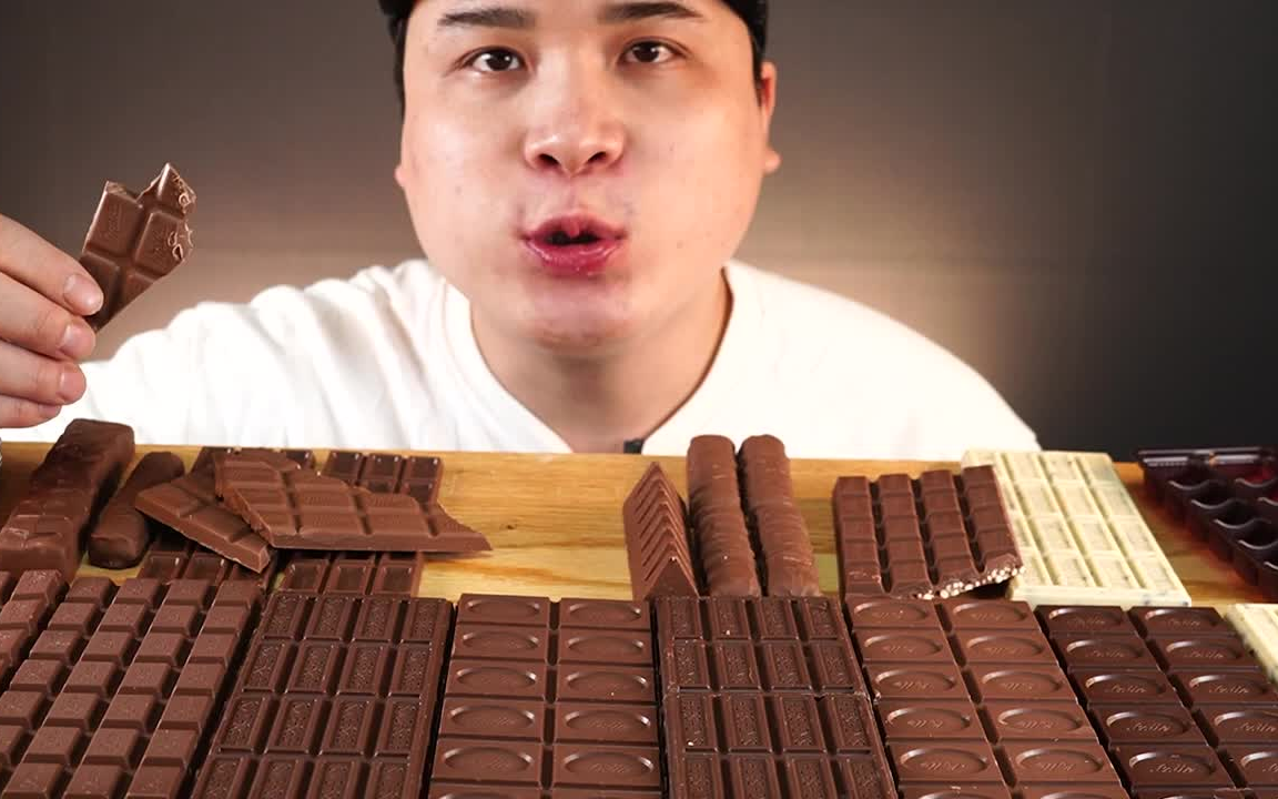 【ddeonggae】弟弟的巧克力甜品派对吃播_哔哩哔哩_bilibili