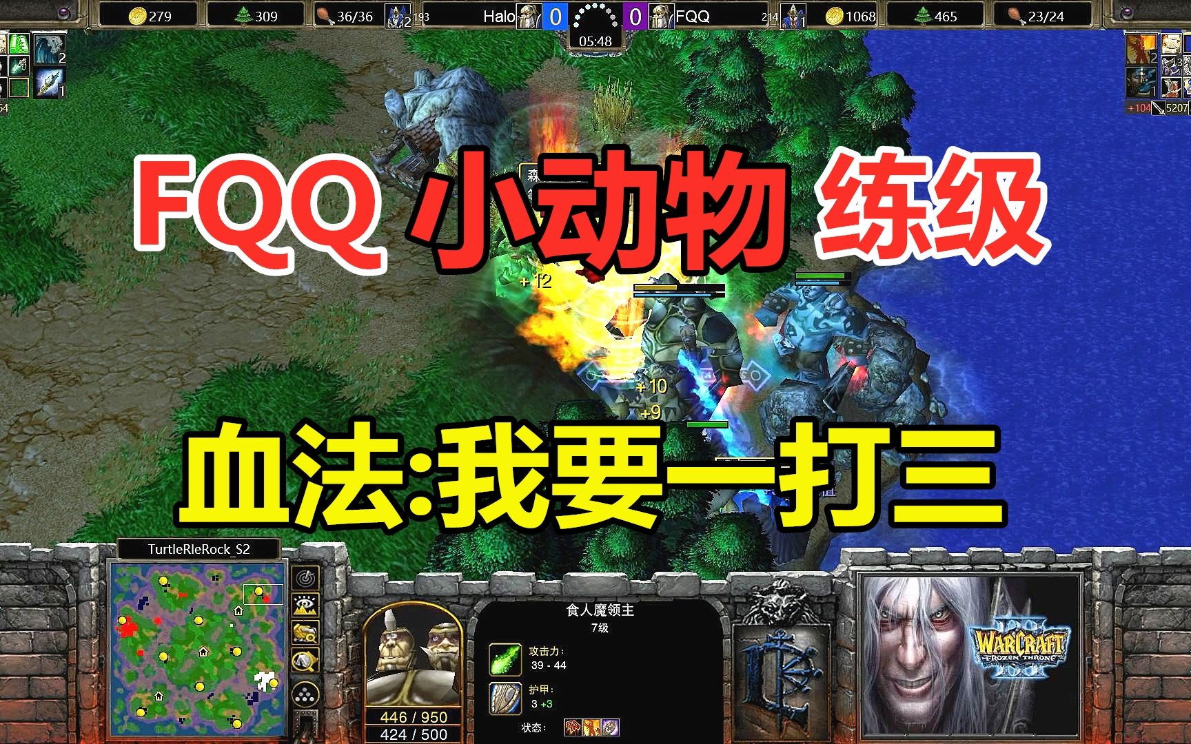 FQQ小动物练级，7级血法师，我要单挑三英雄！魔兽争霸3-小凡解说魔兽争霸-小凡解说魔兽争霸-哔哩哔哩视频