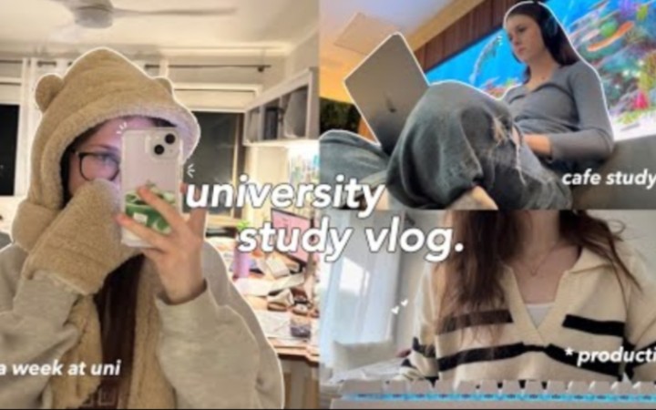 【ste.phanie】见好友 ｜在咖啡馆学习 ｜期中考试的最后一周｜精疲力尽（23/4/7）-Oooookippp-Oooookippp-哔哩哔哩视频