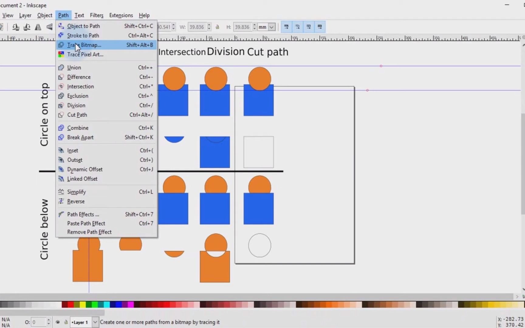 Inkscape for scientists - 10 Creating complex shapes from simple shapes using t_哔哩哔哩_bilibili