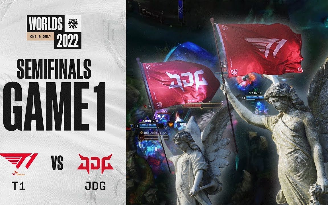 S12全球总决赛|英文流|半决赛BO5|T1 vs. JDG - 双语字幕|含赛后采访Faker/Keria/369!-TL_AIan-League of Legends-哔哩哔哩视频