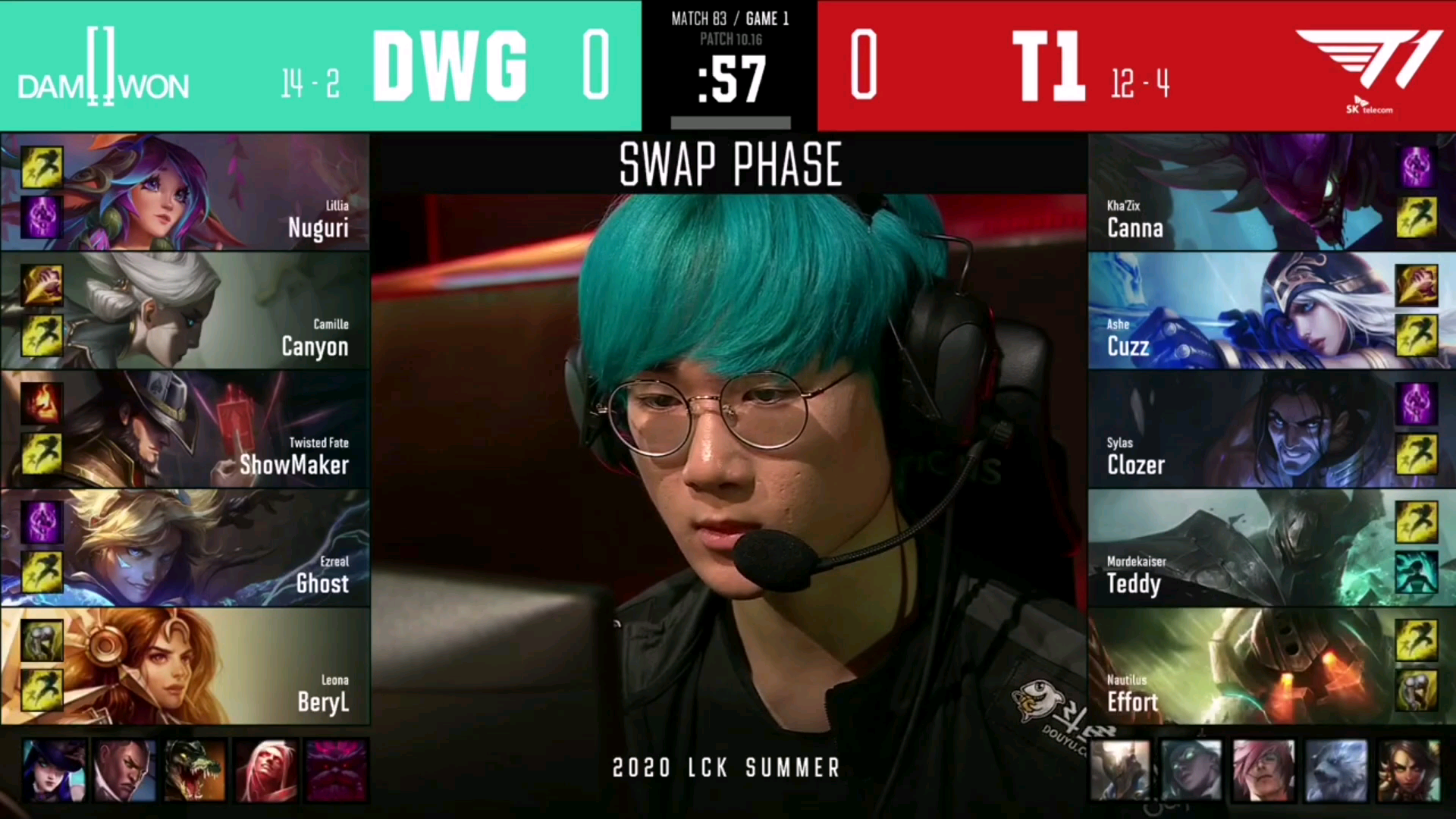 LCK2020夏季赛SKT对战DWG_哔哩哔哩_bilibili