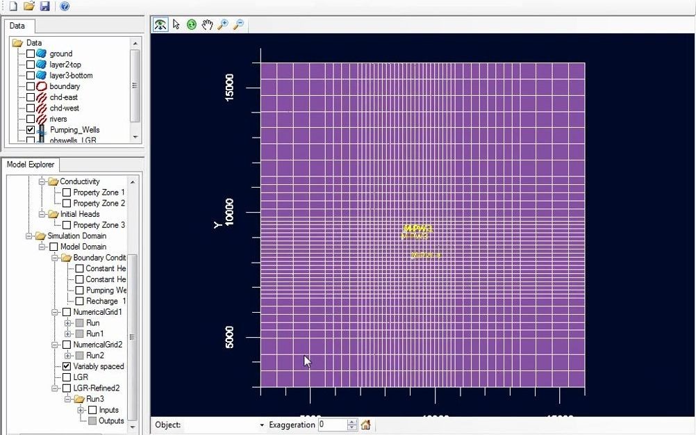 35 Visual MODFLOW Flex Local Grid Refinement (MODFLOW-LGR)_哔哩哔哩 (゜-゜)つロ 干杯~-bilibili