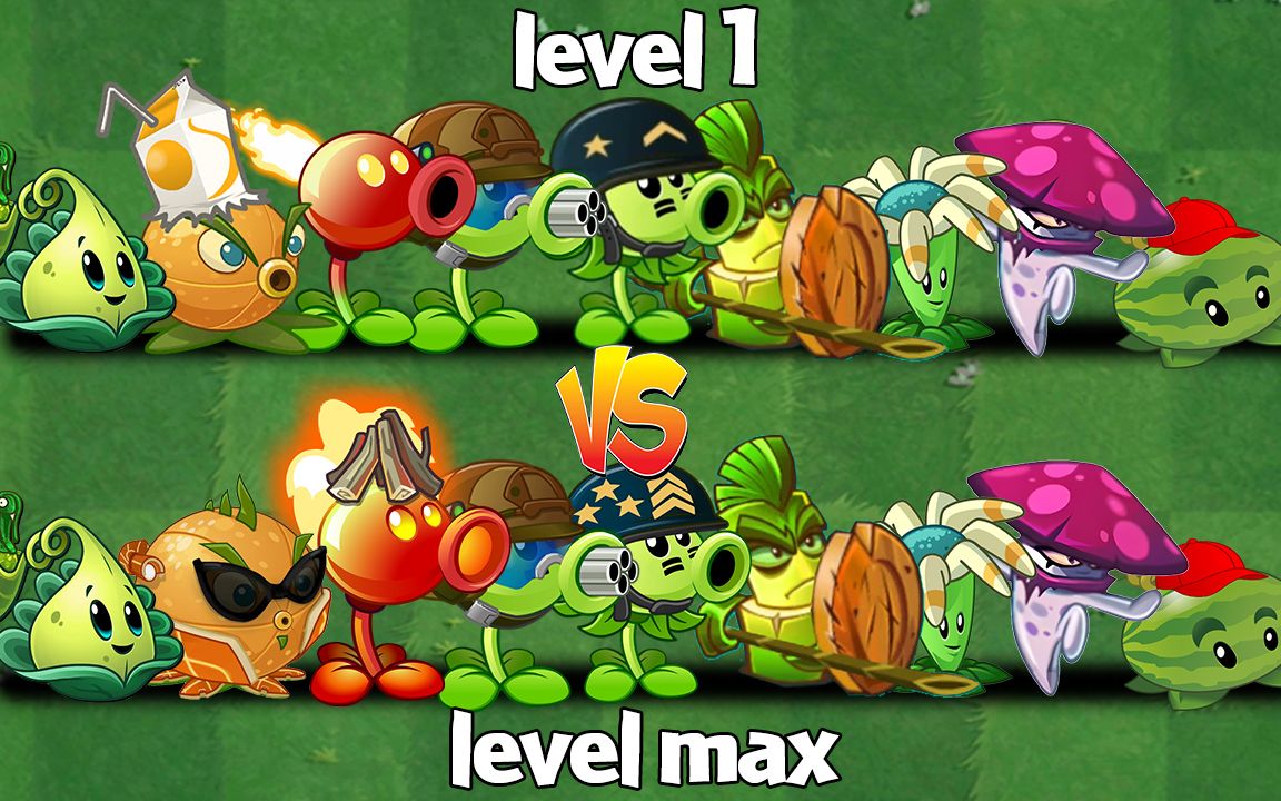 PvZ 2 挑战 - 100株一级植物 vs 25株满级植物 对抗10只十级机甲橄榄球僵尸 哪个团队会获胜？-MSGames-MSGames-哔哩哔哩视频