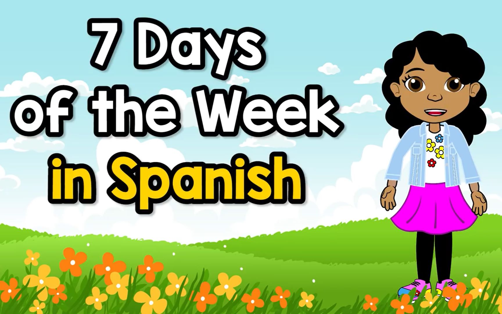 7 Days of the Week in Spanish - Siete Dias de la Semana - Jack Hartmann ...