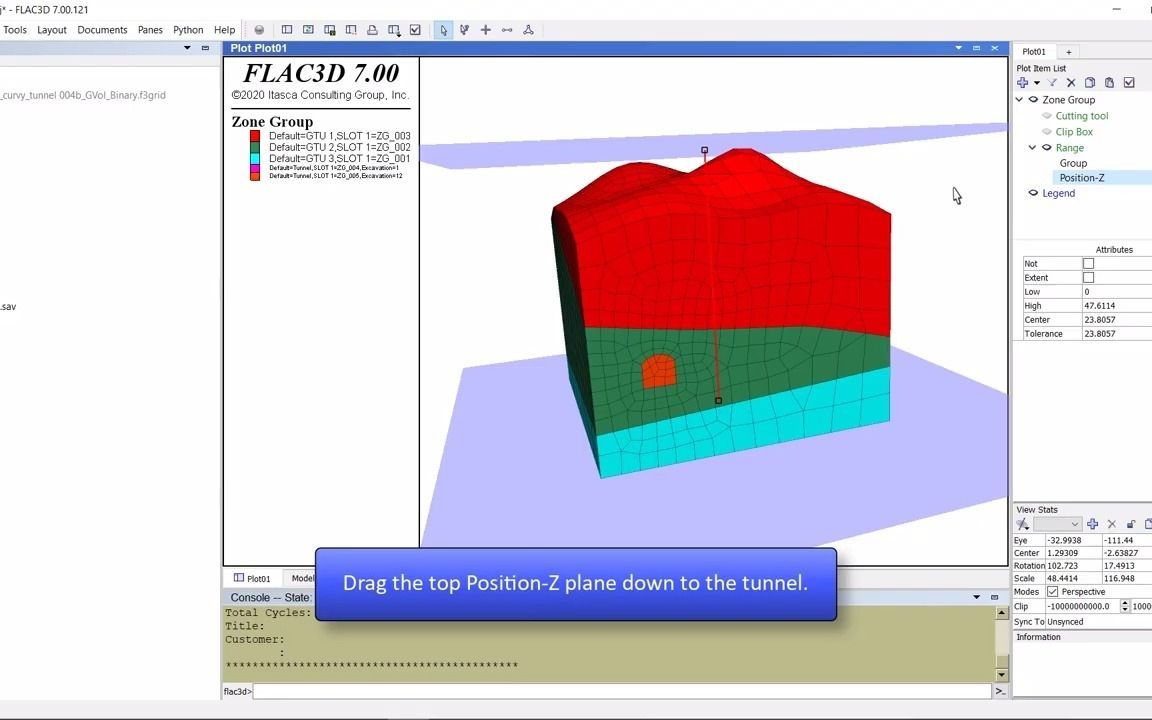 FLAC3D 7.0后处理教程-Range的使用_哔哩哔哩_bilibili