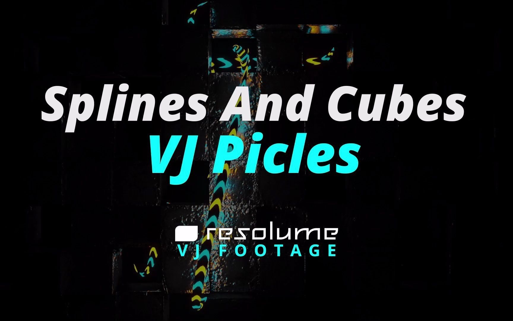 Splines And Cubes VJ Footage by Vj Picles_哔哩哔哩_bilibili