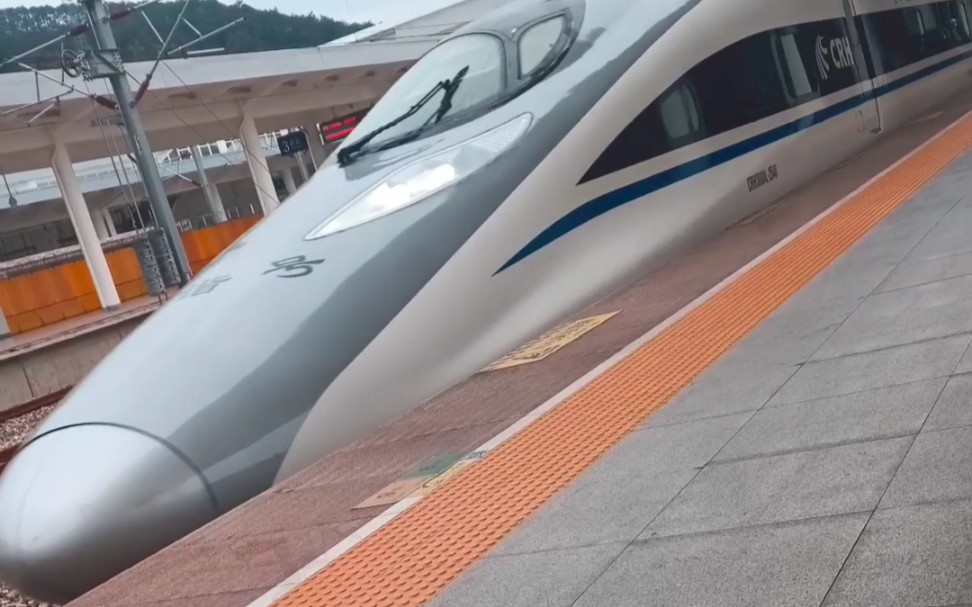 G1654厦门北——上海虹桥 CRH380AL进站_哔哩哔哩_bilibili
