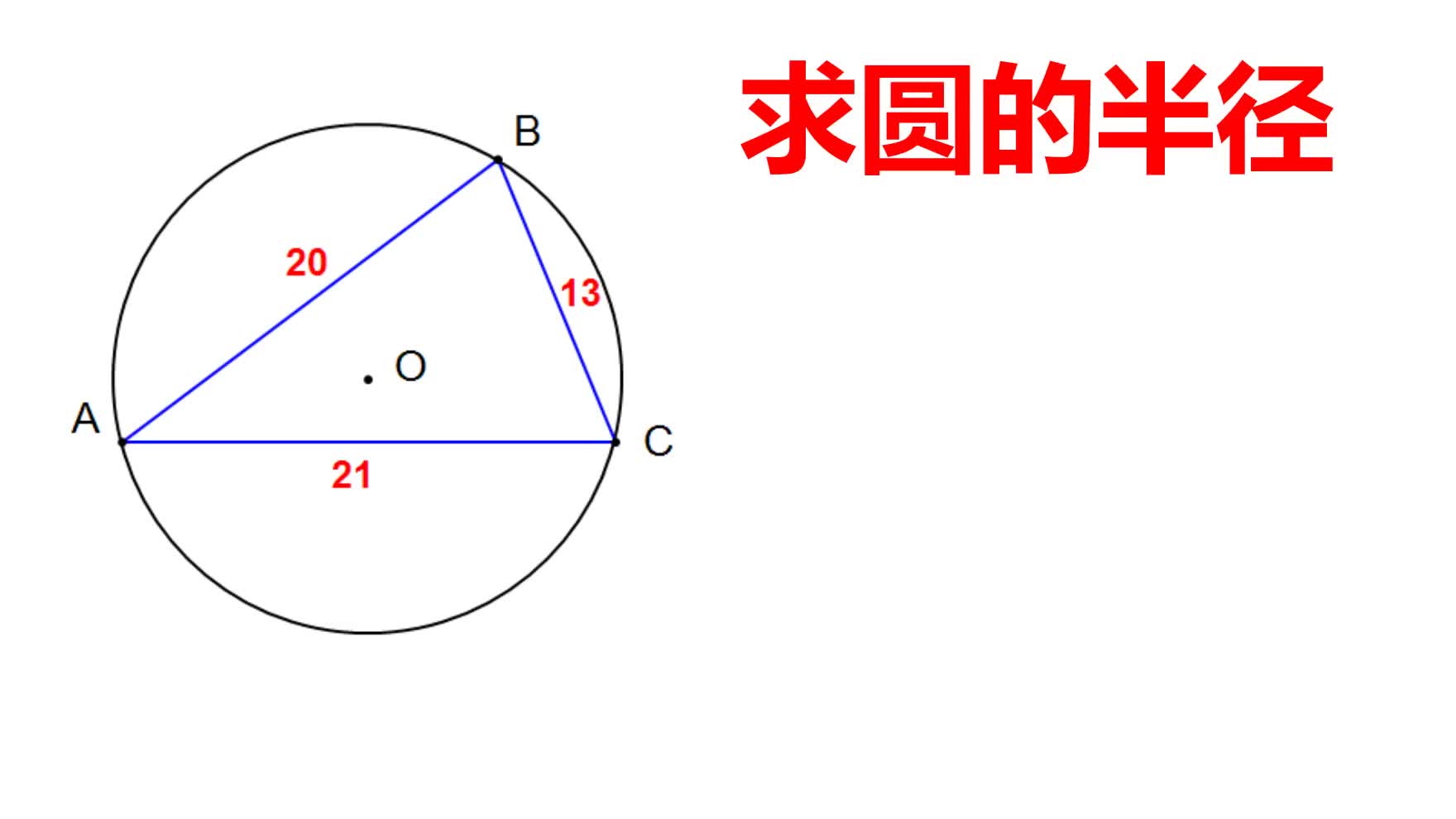 已知三角形三边长求外接圆的半径,两条辅助线助你成功 哔哩哔哩 Bilibili