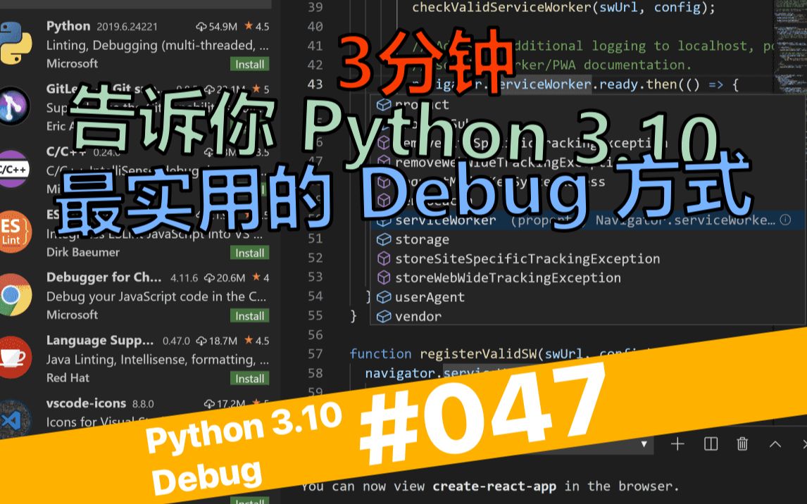 【星※】三分钟教你Python最新Debug指南 [#047]-SunSaturn_-SunSaturn_-哔哩哔哩视频