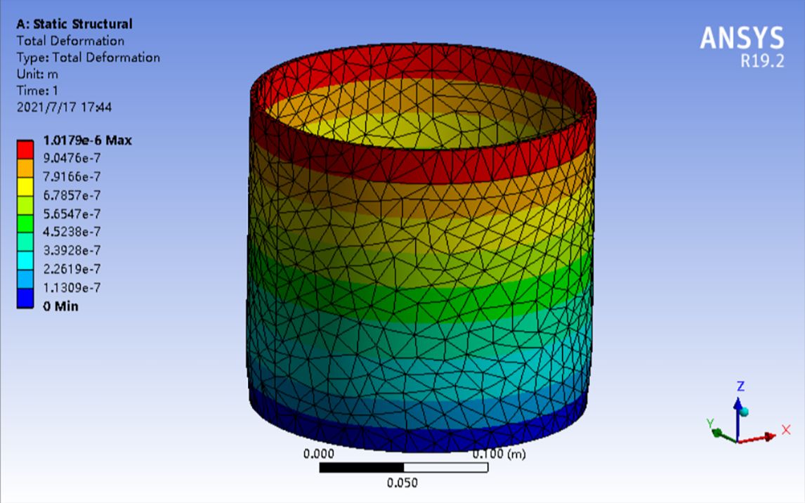 【ANSYS19.2】【CATIA V5】3分钟线性屈曲分析_哔哩哔哩_bilibili