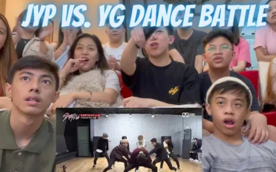 【Stray Kids】和菲律宾cousins一起看JYP VS YG 舞蹈battle_哔哩哔哩_bilibili