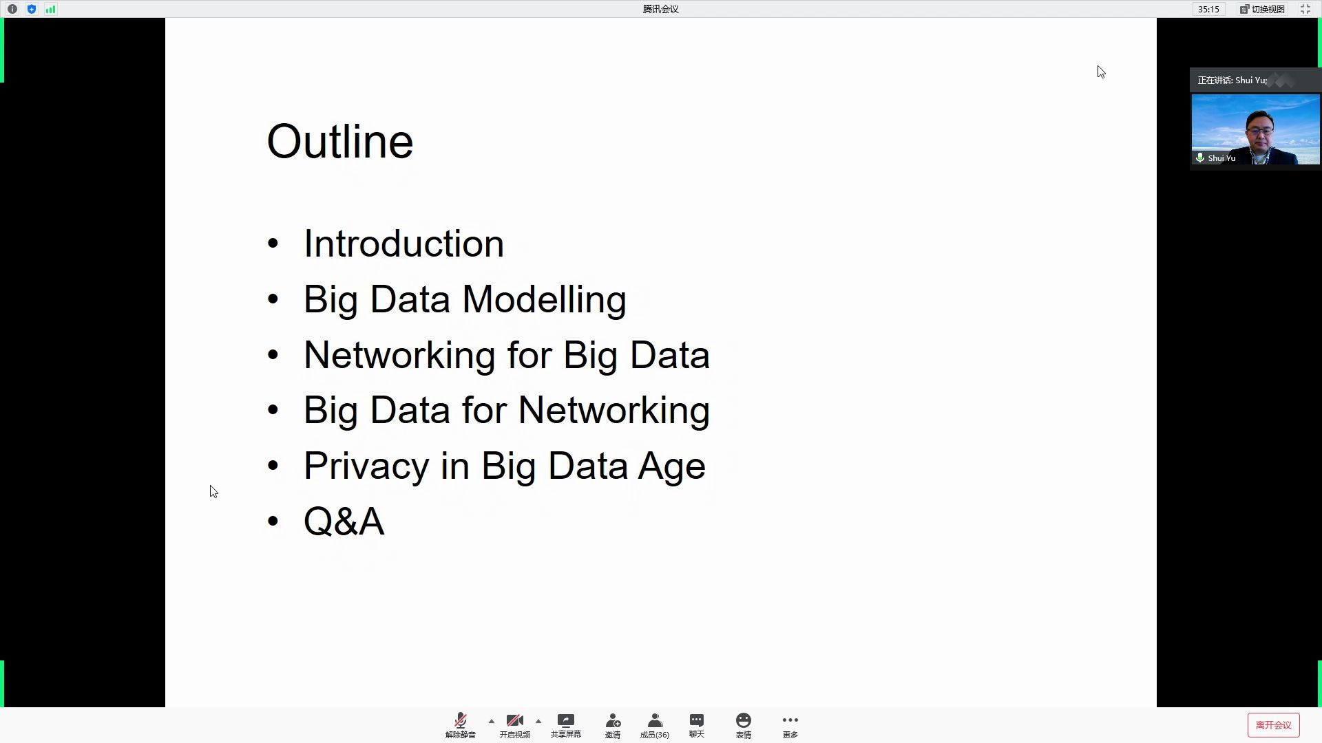 Networking and Big Data - Challenges and Opportunity By Prof. Shui Yu ...