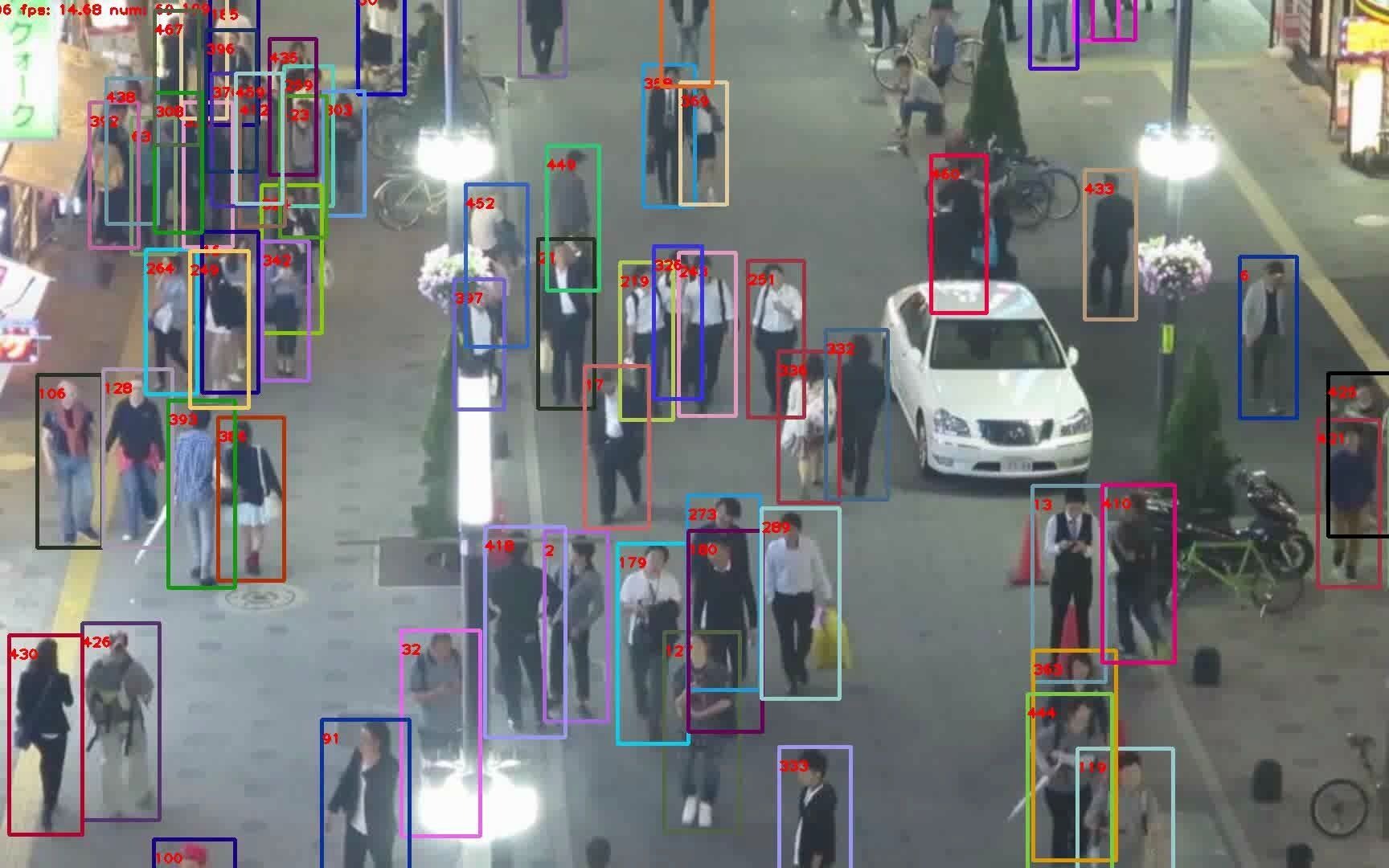 Multiple Object Tracking(MOT)_FairMOT_MOT16-03_Demo_哔哩哔哩_bilibili
