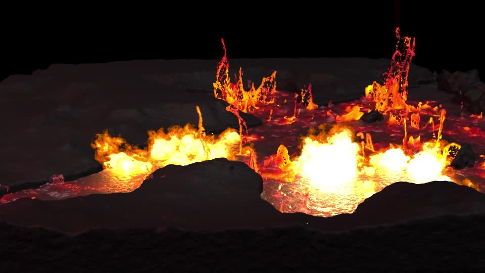 lava_and_fire houdini 岩浆着火_哔哩哔哩 (゜-゜)つロ 干杯~-bilibili