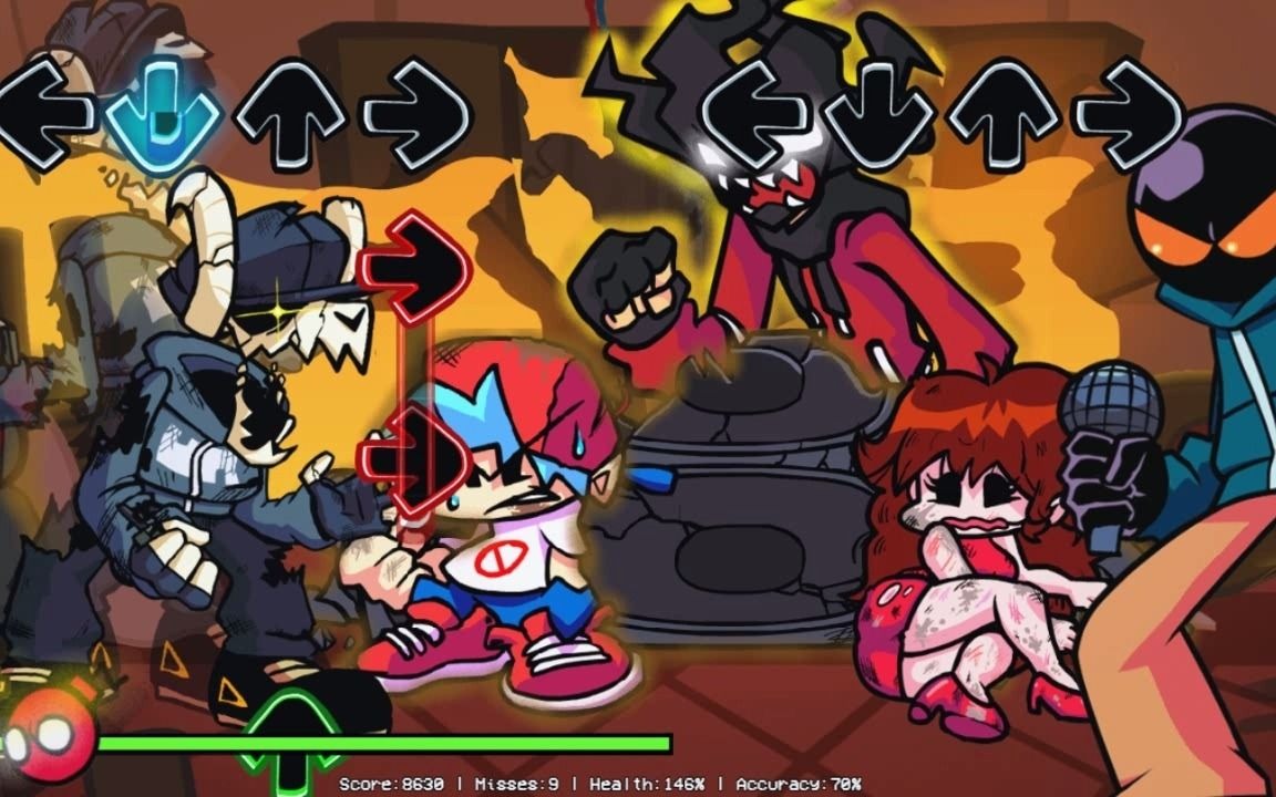 优质mod FNF: Tricky & Whitty vs Tabi & Agoti