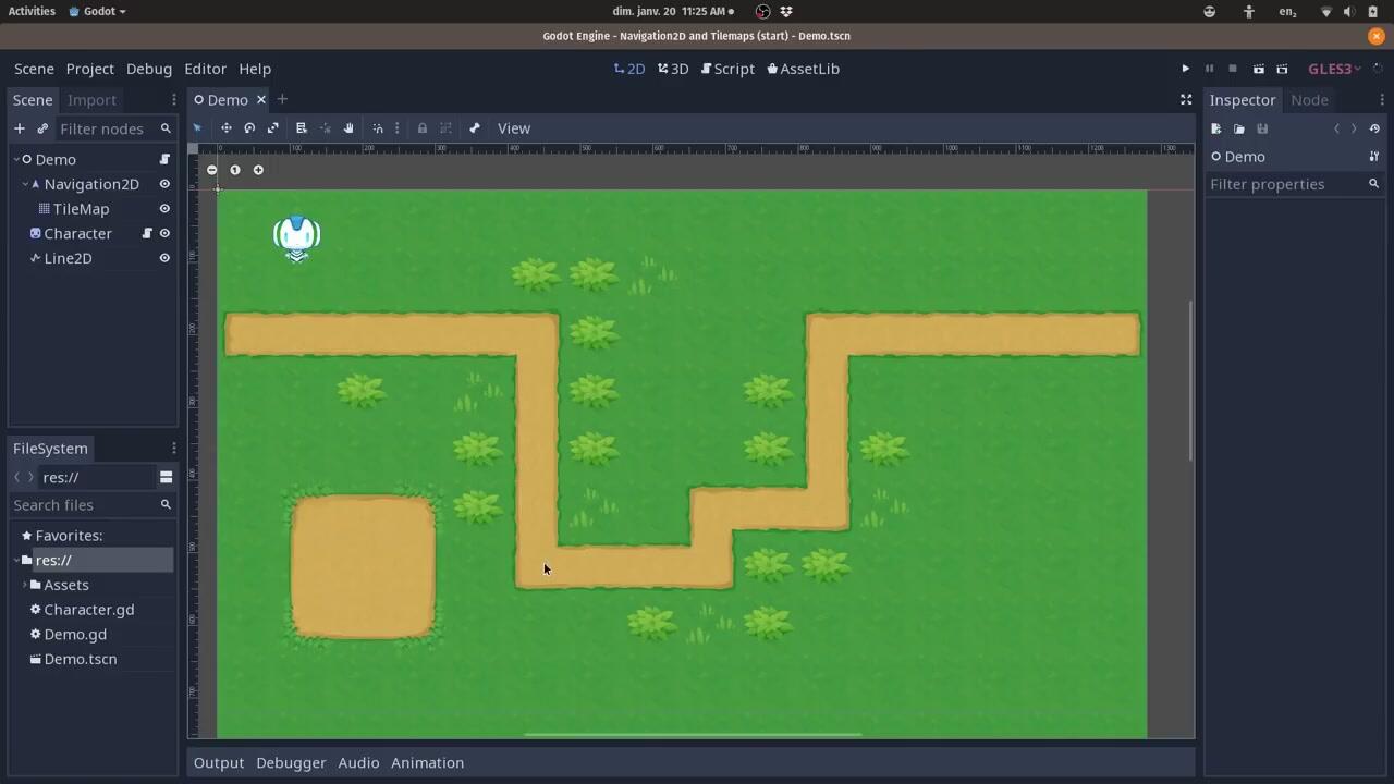 Godot - 使用Navigation2D在TileMap实现寻路 - 哔哩哔哩