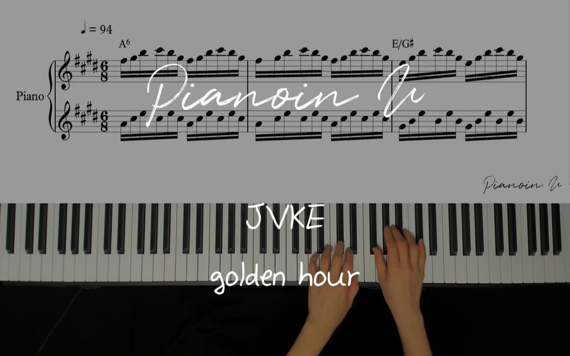 Jvke《godlen Hour》钢琴演奏 附谱 Mymusicsheet 视频下载 Video Downloader