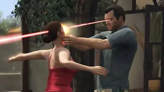 【GTAOL】NPC视角下的拳头威力99999999有多恐怖？_侠盗猎车手_游戏集锦